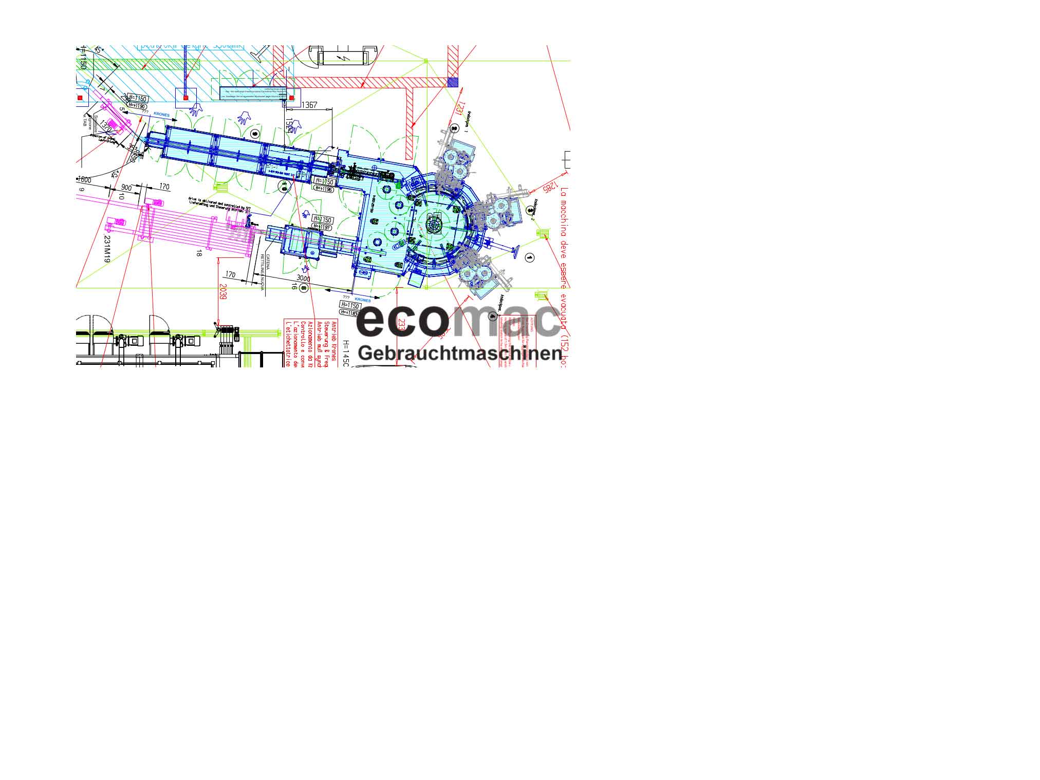 ecomac Krones machine used Topmodul Labelling machine Selfadhesive ...